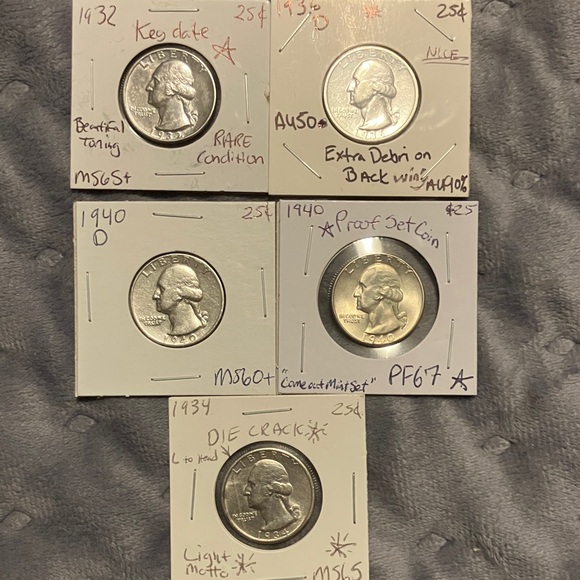 Us Mint | Other | Vintage Coin Collection With Unique Markings | Poshmark